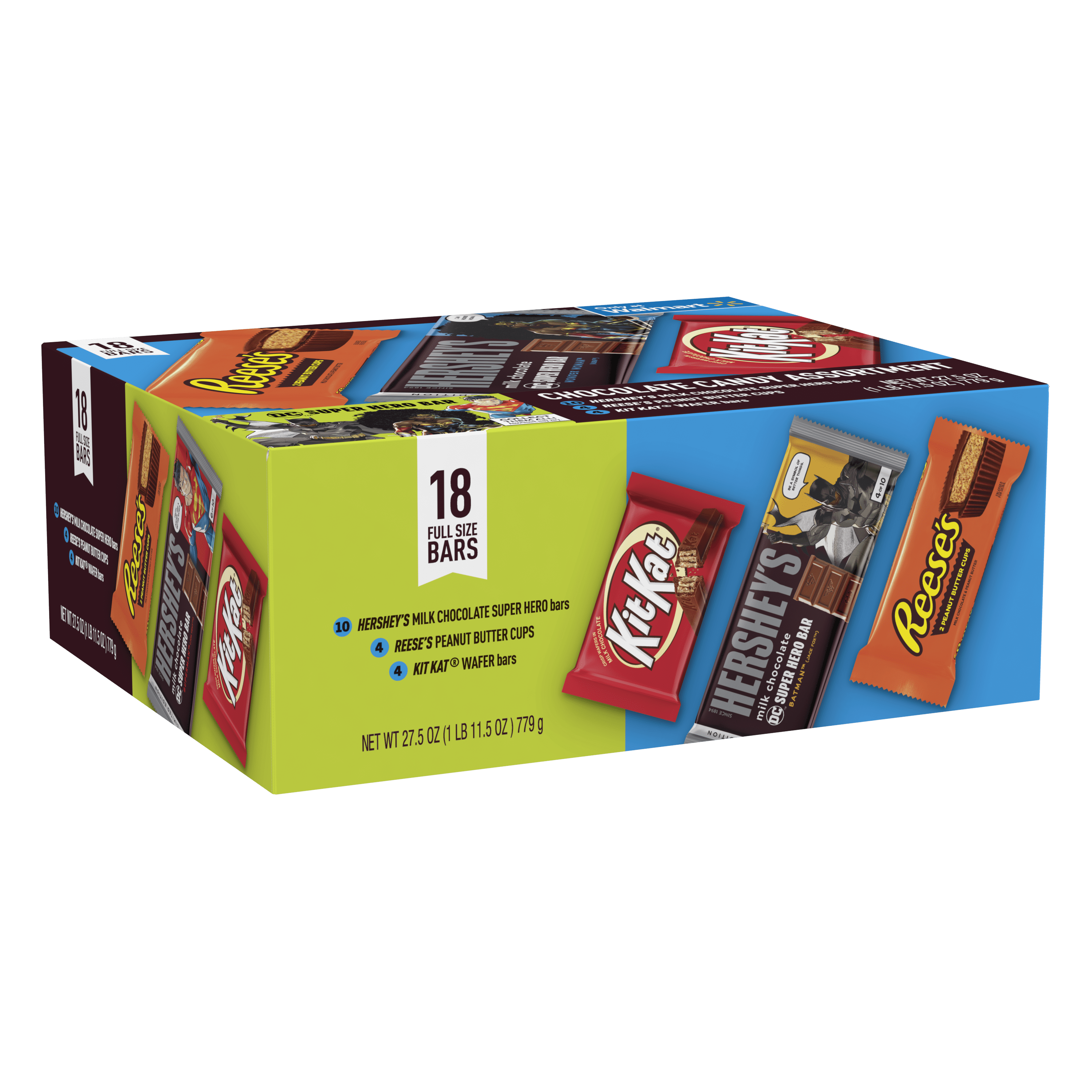 Assortments: Kit Kat, Reese Peanut Butter Cups, Hershey Milk Chocolate ...