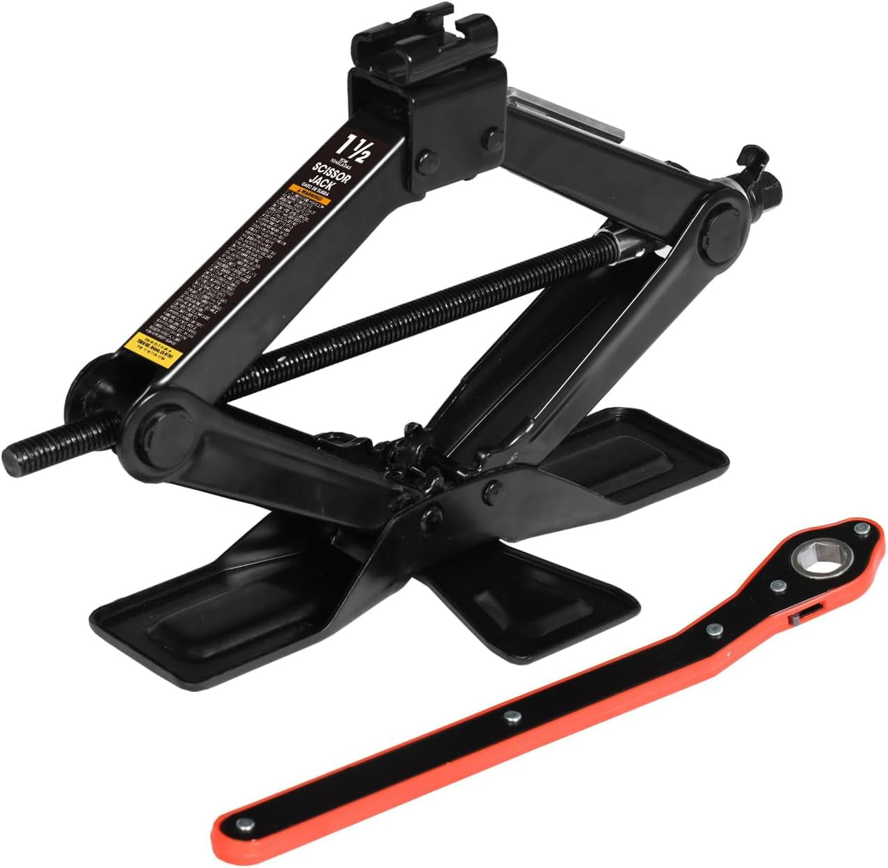 AST10202SR Wide Base Cross Car Scissor Jack: Steel Portable Quick Lift ...