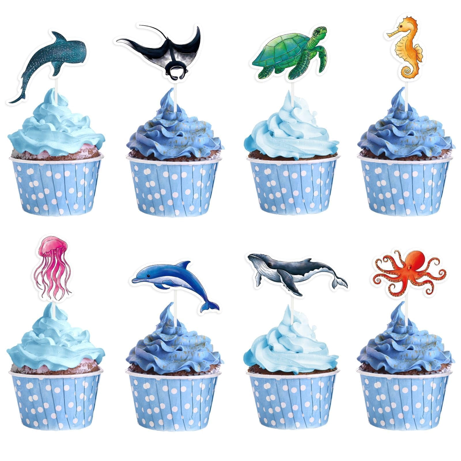 ASTARON 50 Pcs Ball IFF17 Cake Topper Sticks Mini Balloons for Cake ...