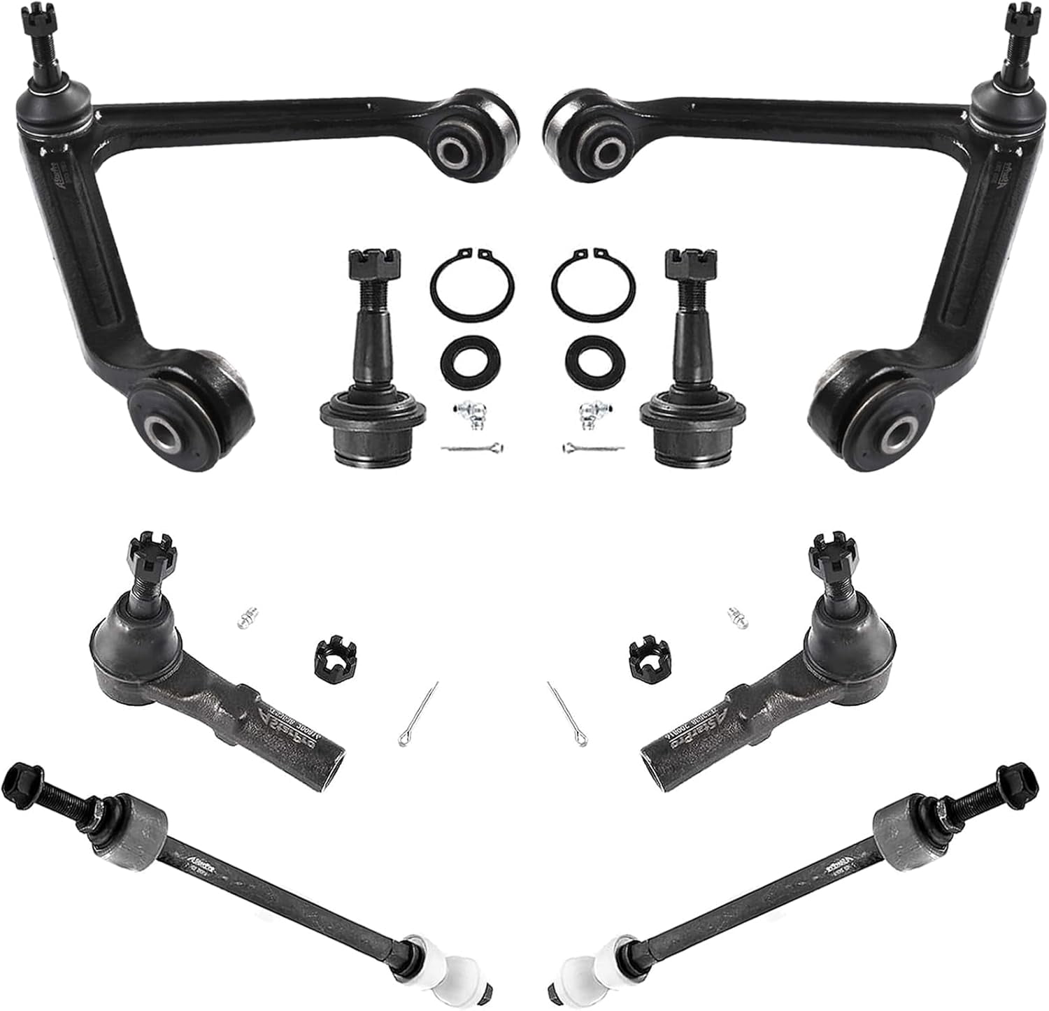 ASTARPRO - 4WD Front Suspension Kit Upper Control Arms + Lower Ball ...