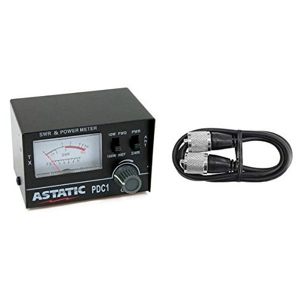 ASTATIC PDC1 100 Watt SWR/RF TEST METER W/ Workman 3 foot jumper CX-3 ...