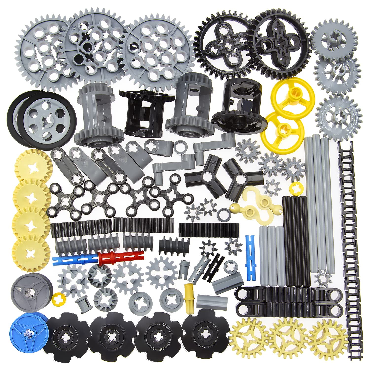 ASTEM 100+PCS Technic Gears & Axles Compatible KMC2with Lego Technic ...