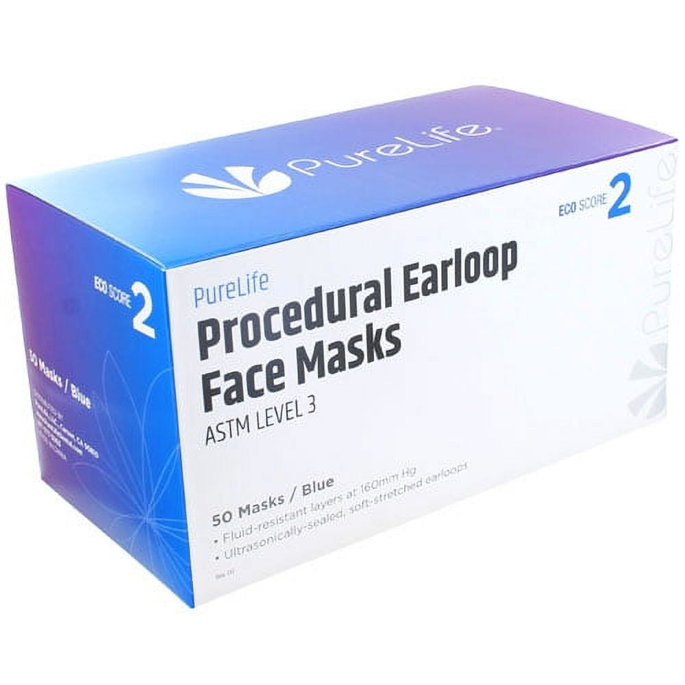 ASTM Level 3 Earloop Face Masks - Pack of 50 - Walmart.com