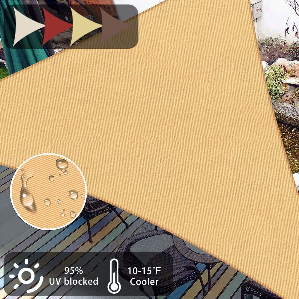 ASTRAEA 16'x 16' Waterproof Sun Shade Sails, Triangle Canopy ...