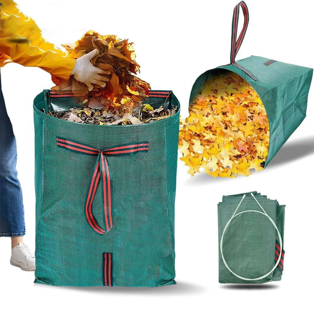 ASTRAEA 3 Pack 72 Gallon Yard Waste Bags, Reusable Lawn and Leaf Garden ...