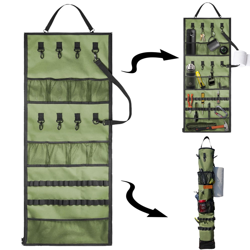 ASTRAEA Camping Hanging Organizer, One-Piece Tent Storage Bag with ...
