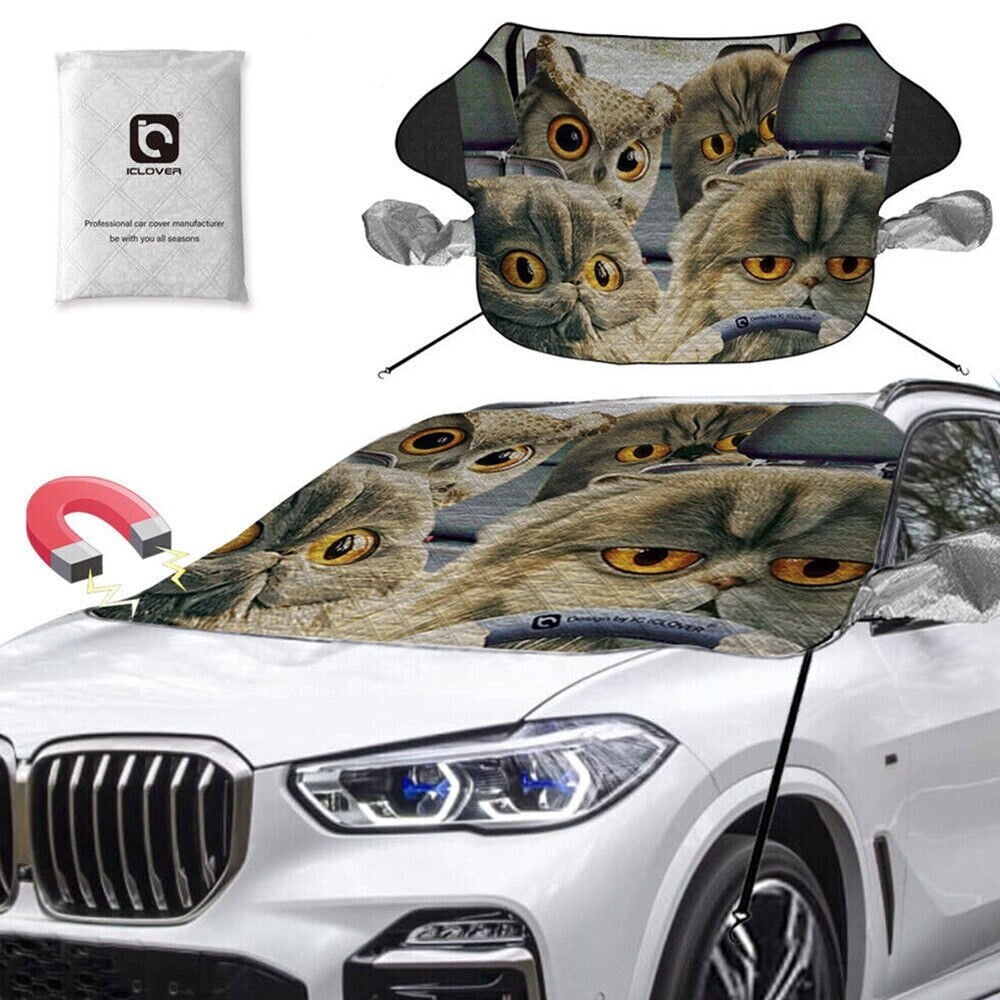 ASTRAEA Car Windshield Cover for Ice and Snow, Magnetic Winter Frost ...