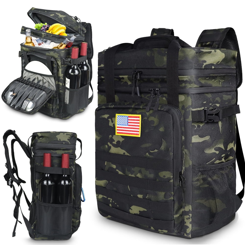 ASTRAEA Tactical Backpack Cooler, 40 Cans Soft Leakproof Cooler ...
