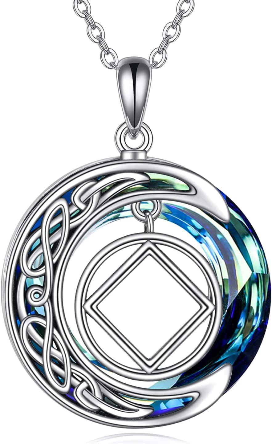 ASTRKIP AA NA Gift Necklace Sterling Silver Alcoholics Anonymous ...