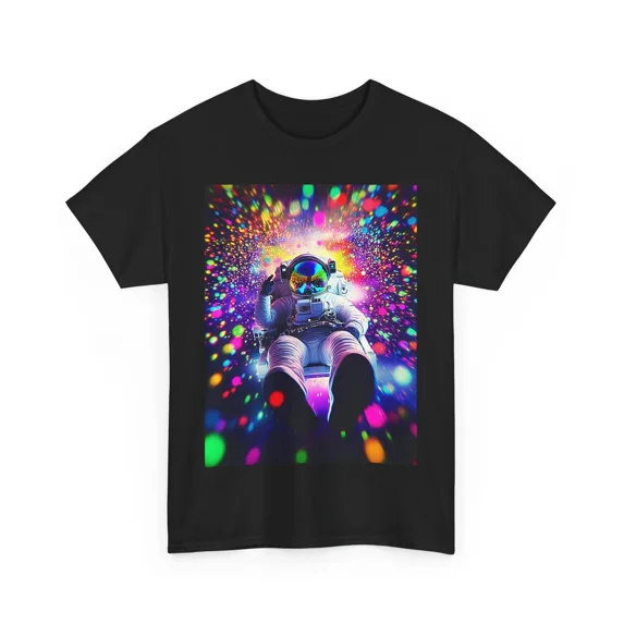 ASTRONAUT ART TSHIRT TEE GIFT MEN WOMEN TEENS COLORS GALAXY FALLING ...