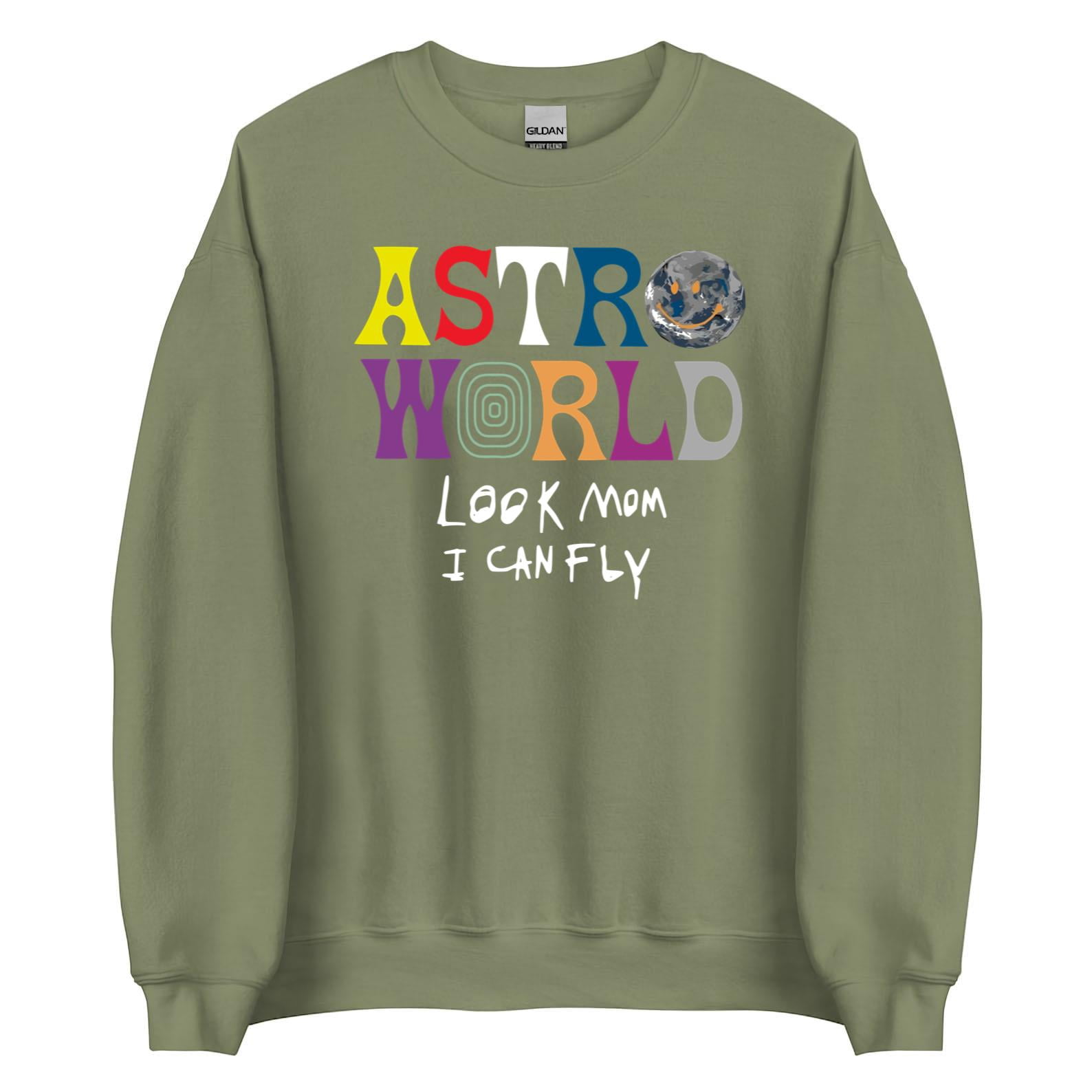 ASTROWORLD look mom I can fly Men's T-Shirt-TH40191 - Walmart.com
