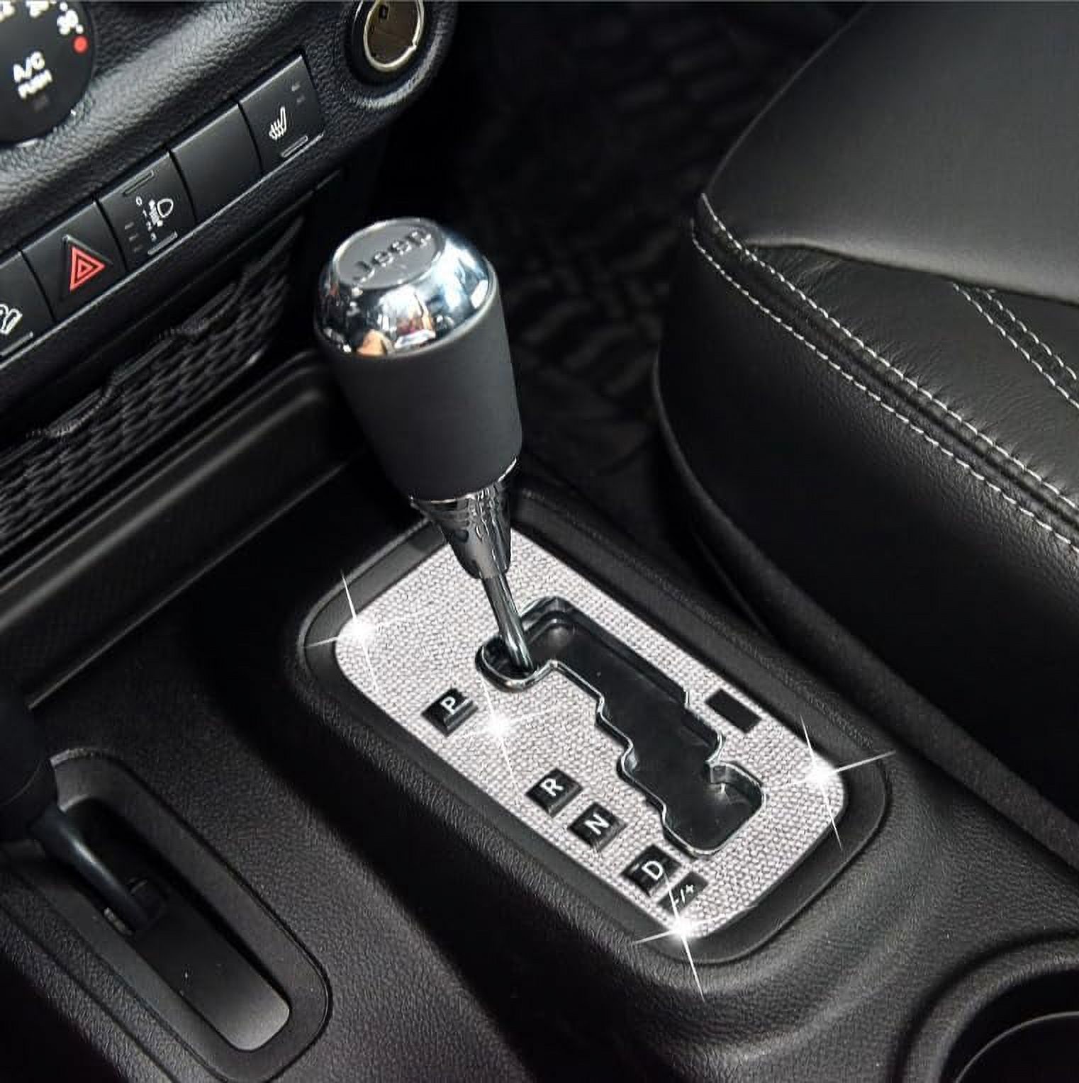 ASUBHA Bling Gear Shift Box Frame Cover Trim Sticker, Wrangler Gear ...