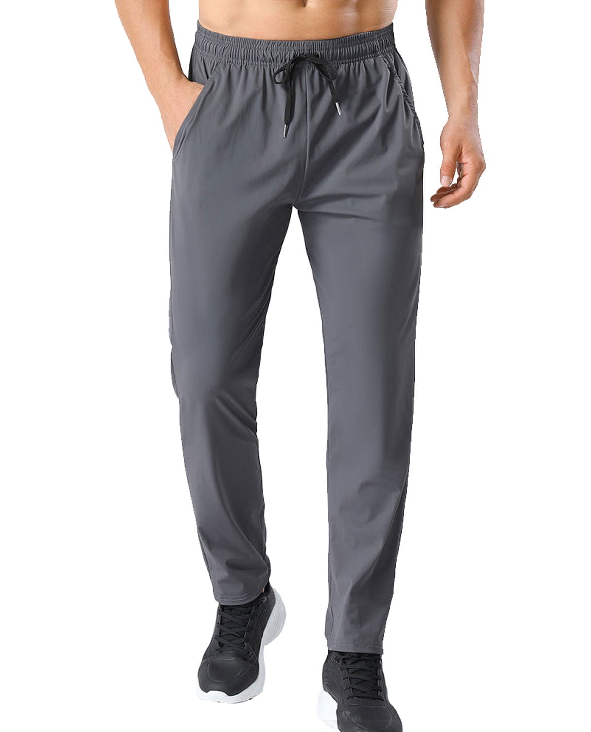 ASUDESIRE 2 Pack Men's Sweatpants Open Bottom Active Athletic Casual ...