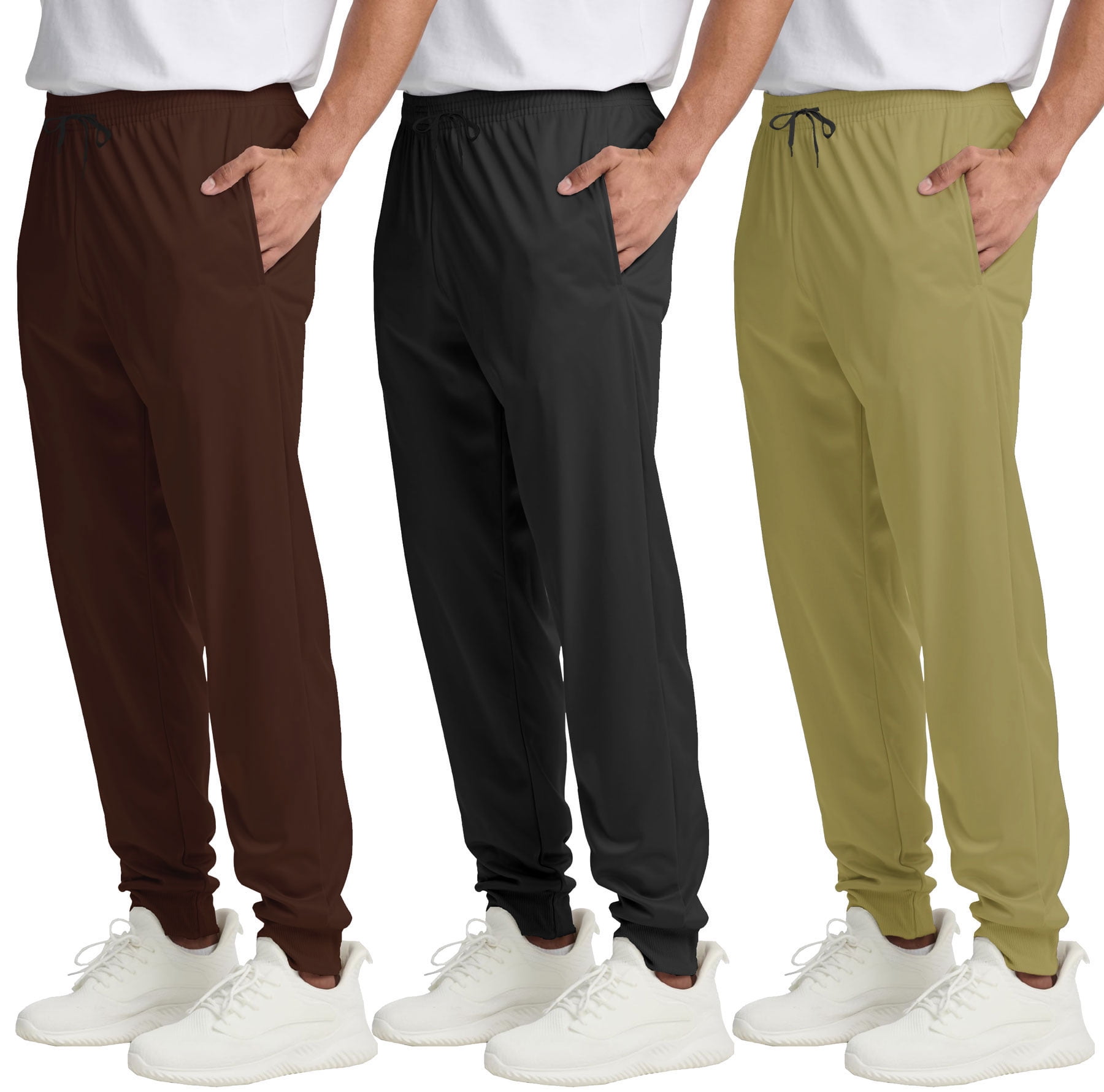 ASUDESIRE 3 Pack Men's Mesh Active Athletic Casual Jogger Running ...