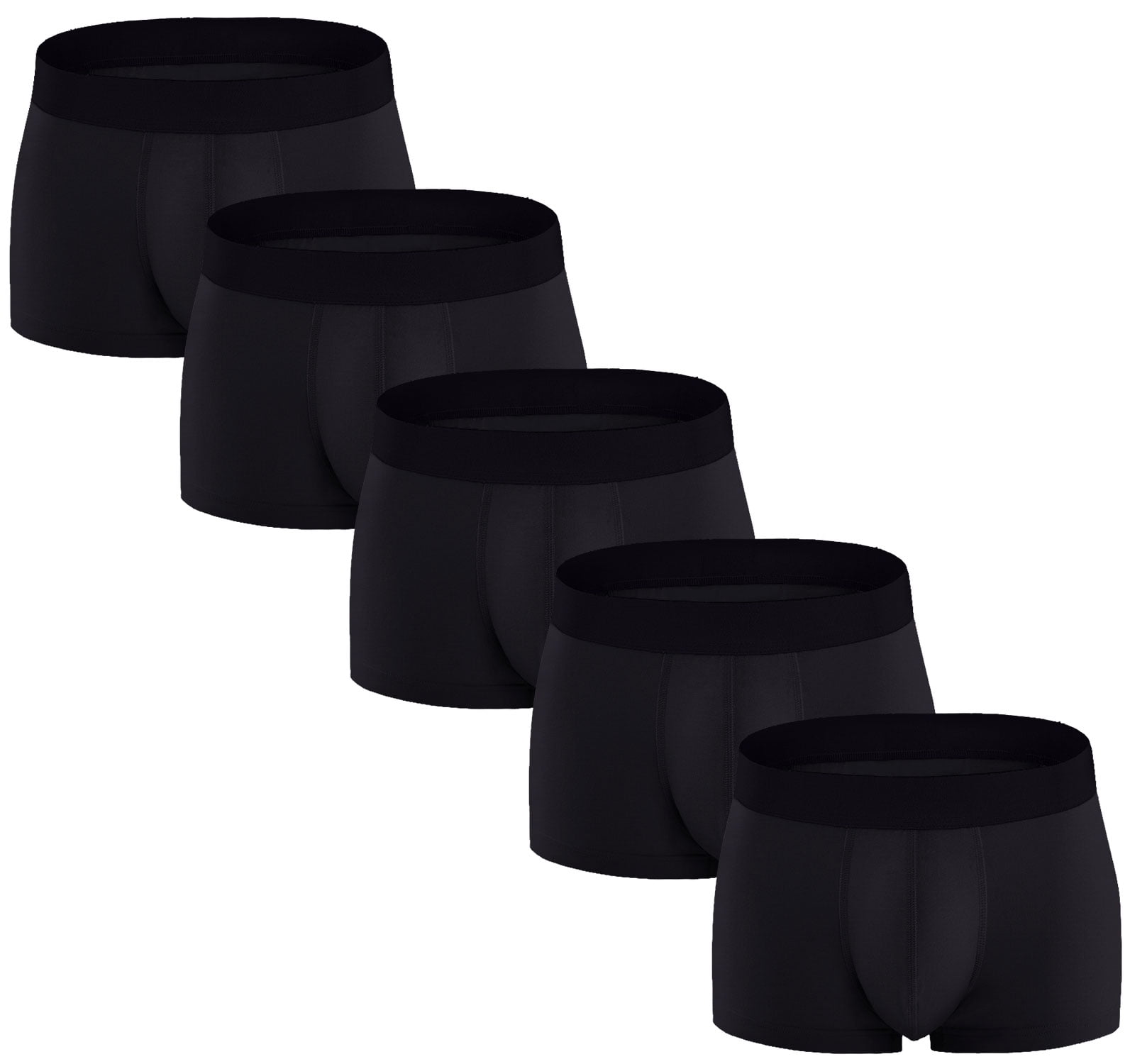 ASUDESIRE Men's Underwear Boxer Briefs Cotton Huge Pouch Trunks Short ...