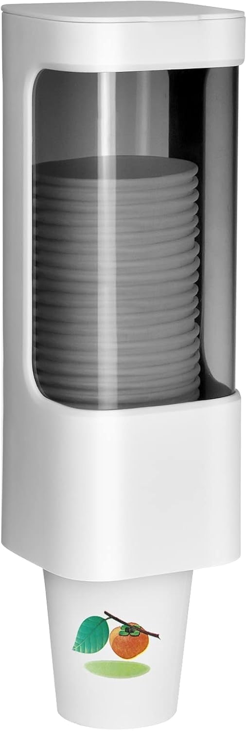 YWMVH Wall-Mounted Cup Dispenser - 3-5oz Disposable Paper/Plastic Cup ...