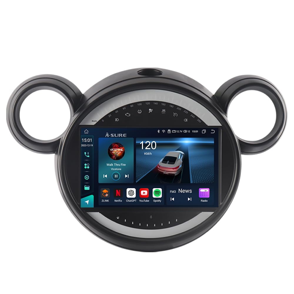 ASURE Car Stereo Radio for Mini Cooper Clubman 2011-2016/Paceman 2013 ...