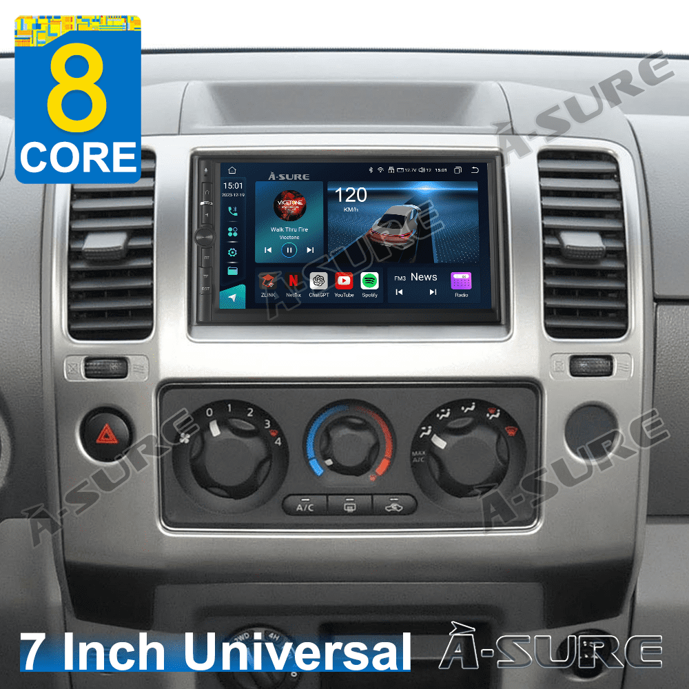 ASURE IPS Touchscreen 4+64GB Car Stereo Double DIN Universal Android 13 ...