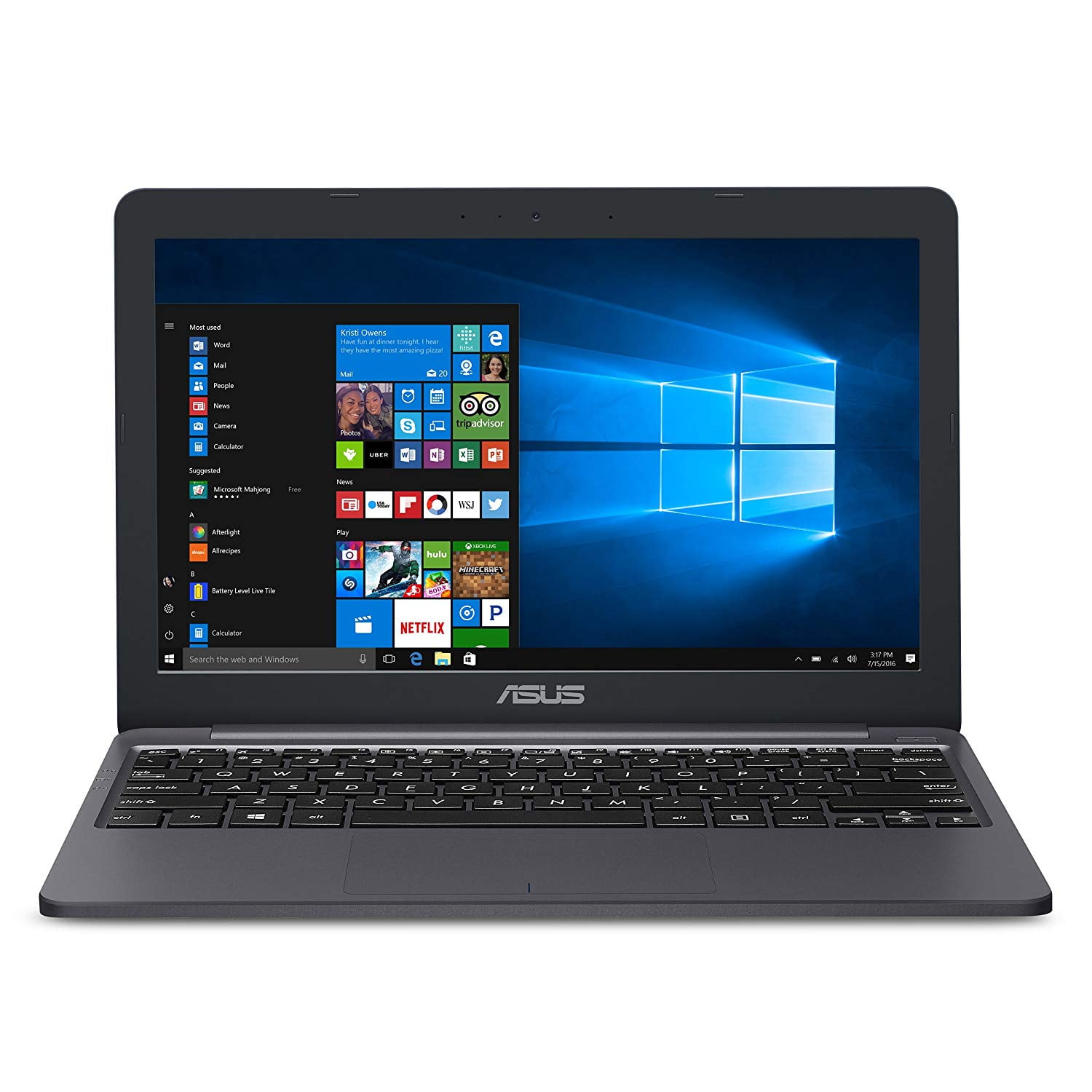 ASUS 11.6" PC Laptop, Intel Celeron N4000, 4GB RAM, 64GB SSD, Windows ...