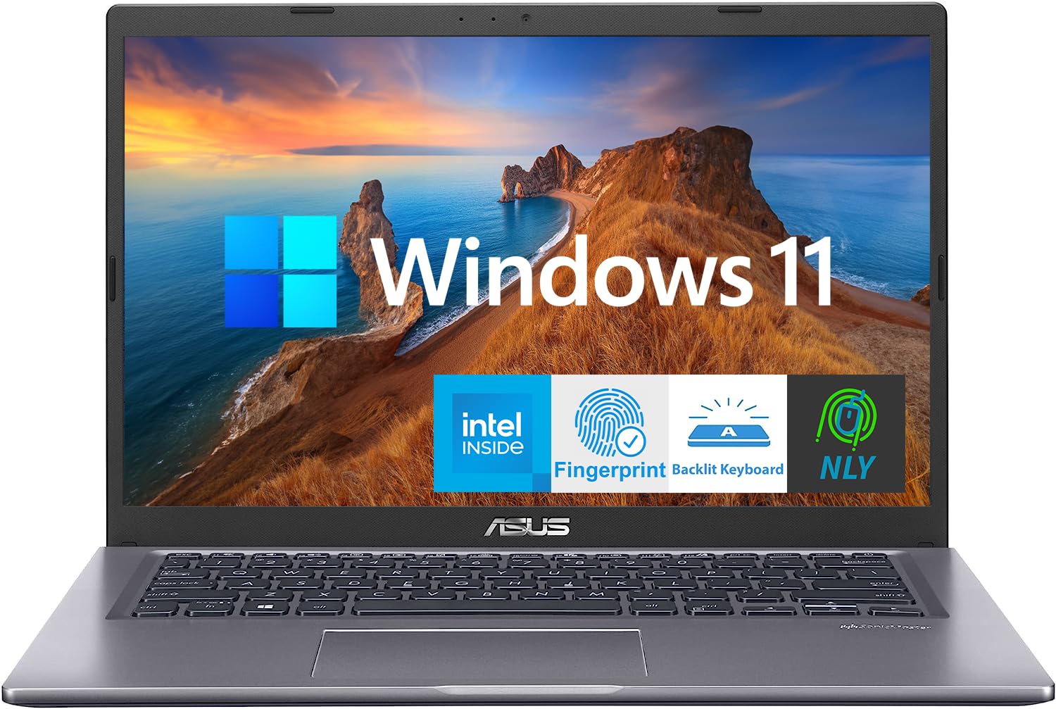 ASUS 14" VivoBook Laptop with Fingerprint Reader & Backlit Keyboard ...