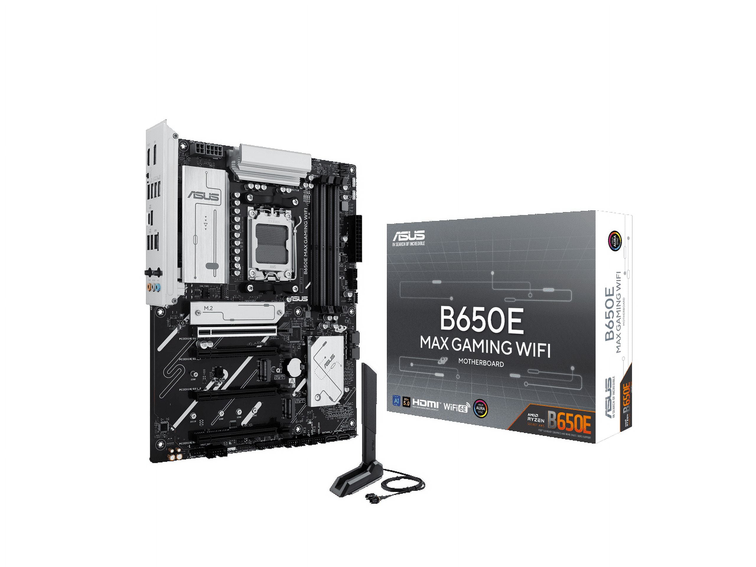 ASUS B650E MAX GAMING WIFI AMD B650 ATX motherboard, DDR5, PCIe 5.0 ...