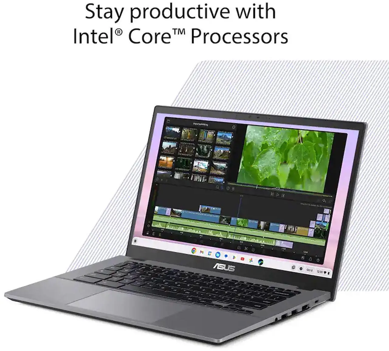 ASUS - CX34 14" FHD Chromebook Plus Laptop with Google AI - Intel Core ...