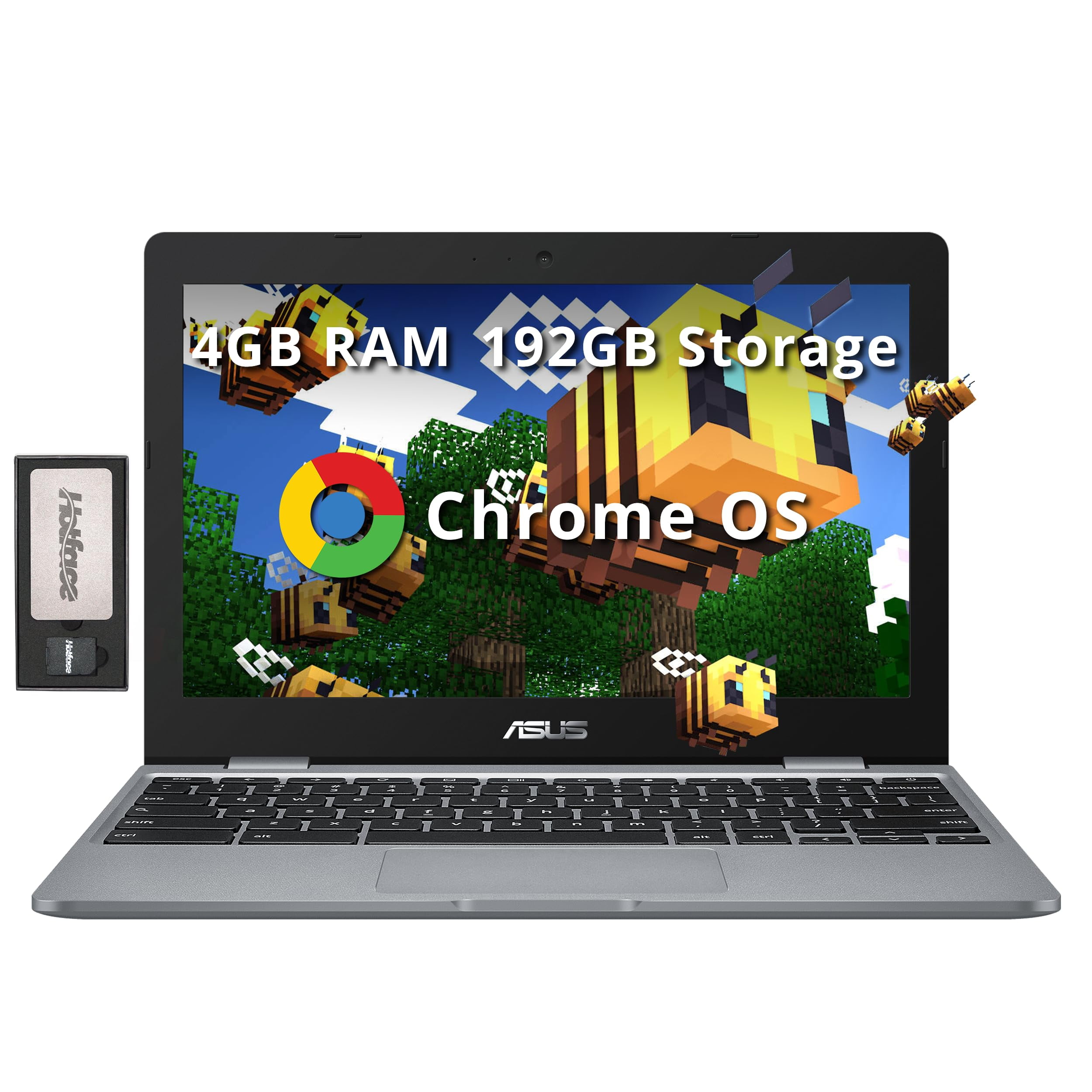 ASUS Chromebook 11.6" HD Student Laptop, Intel Celeron N3350, 4GB RAM ...