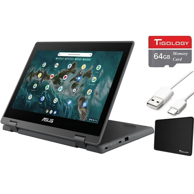 ASUS Chromebook 2 in 1 Laptop, 11.6 HD Touchscreen, Intel UHD Graphics, Celeron N5100 Quad-core ...