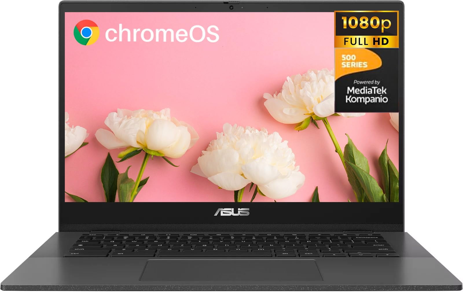 ASUS Chromebook CM1402 14" FHD Laptop for Business, MediaTek Kompanio 520, 4 GB RAM, 64 GB eMMC ...