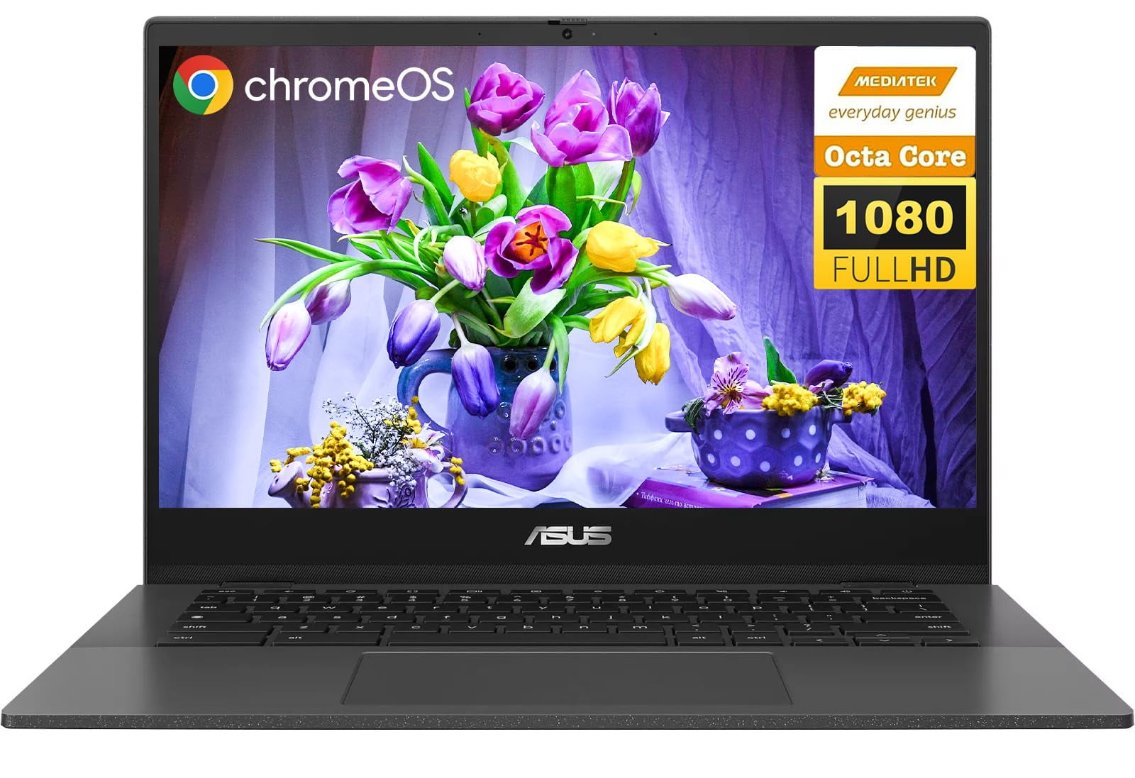 ASUS Chromebook CM1402 14" FHD Laptop for School Student, MediaTek ...