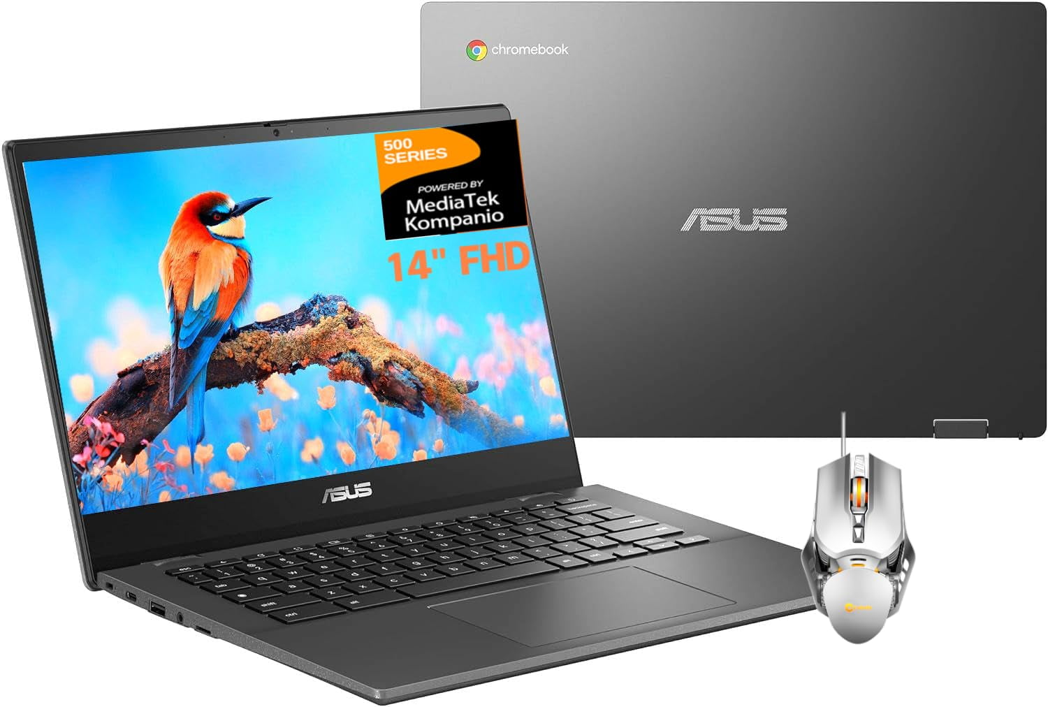 ASUS Chromebook CM1402 Laptop for Students Business, 14" FHD Display ...