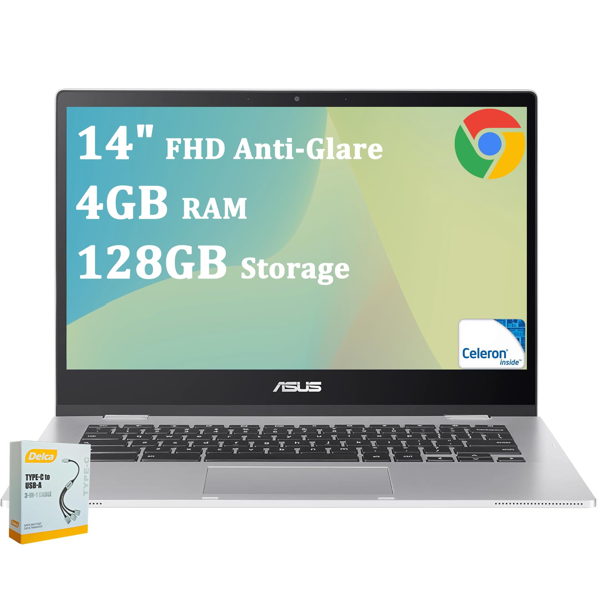 ASUS Chromebook CX1 Business & Students Laptop | 14" FHD Anti-Glare ...