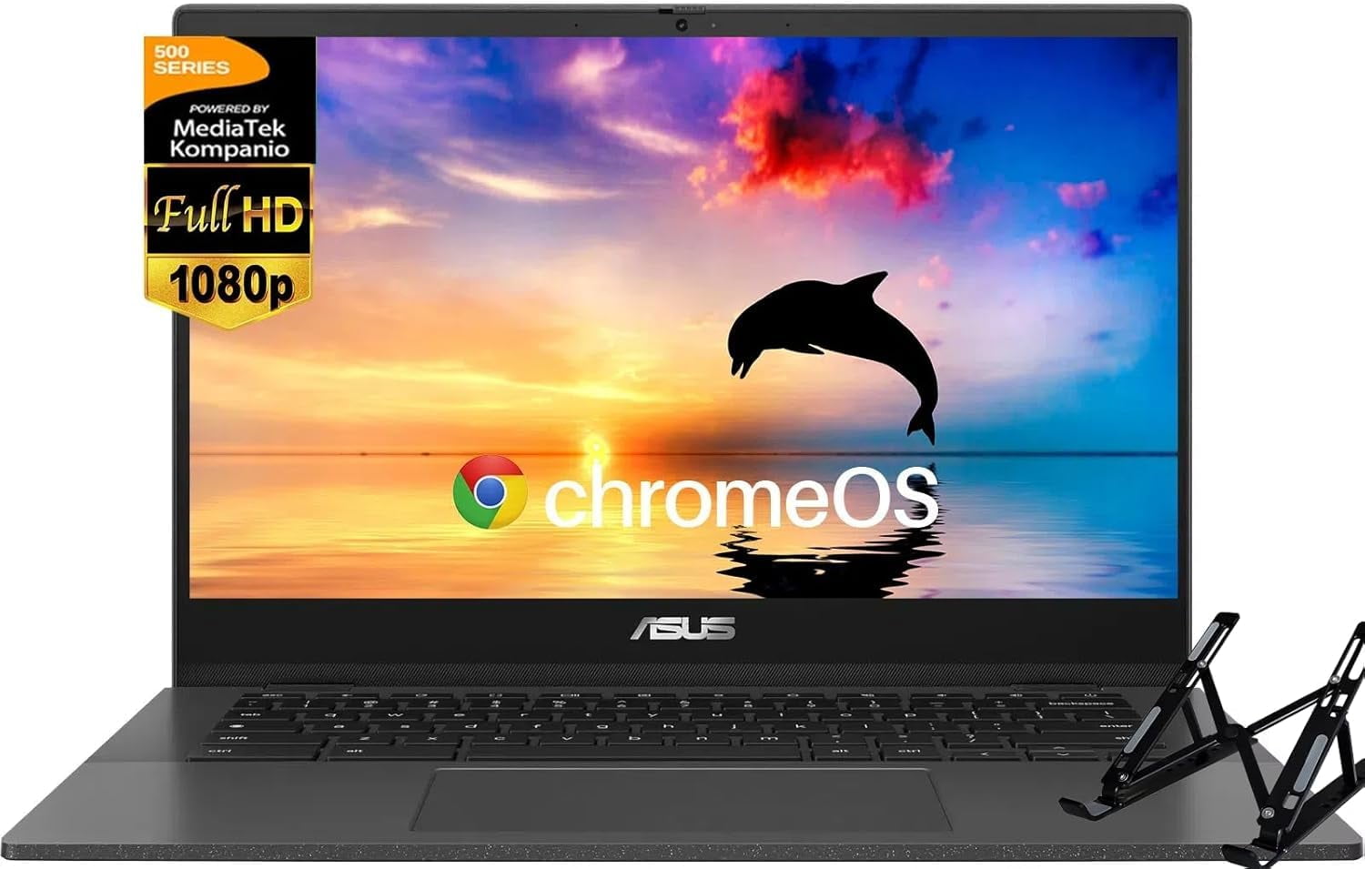ASUS Chromebook Laptop, 14" FHD Student Laptop, MediaTek Kompanio 520 ...