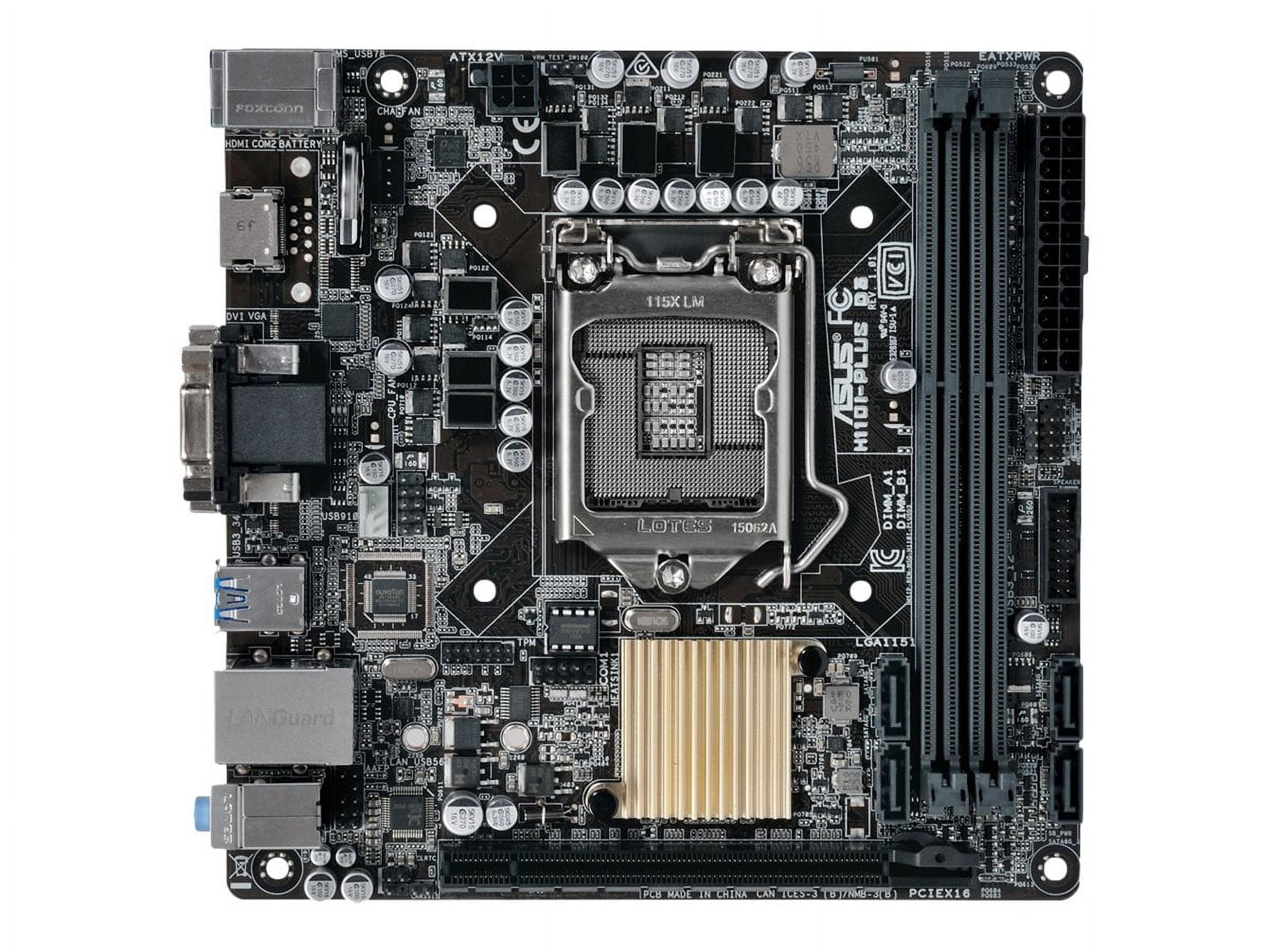 ASUS H110I-PLUS D3/CSM - Motherboard - mini ITX - LGA1151 Socket - H110 ...