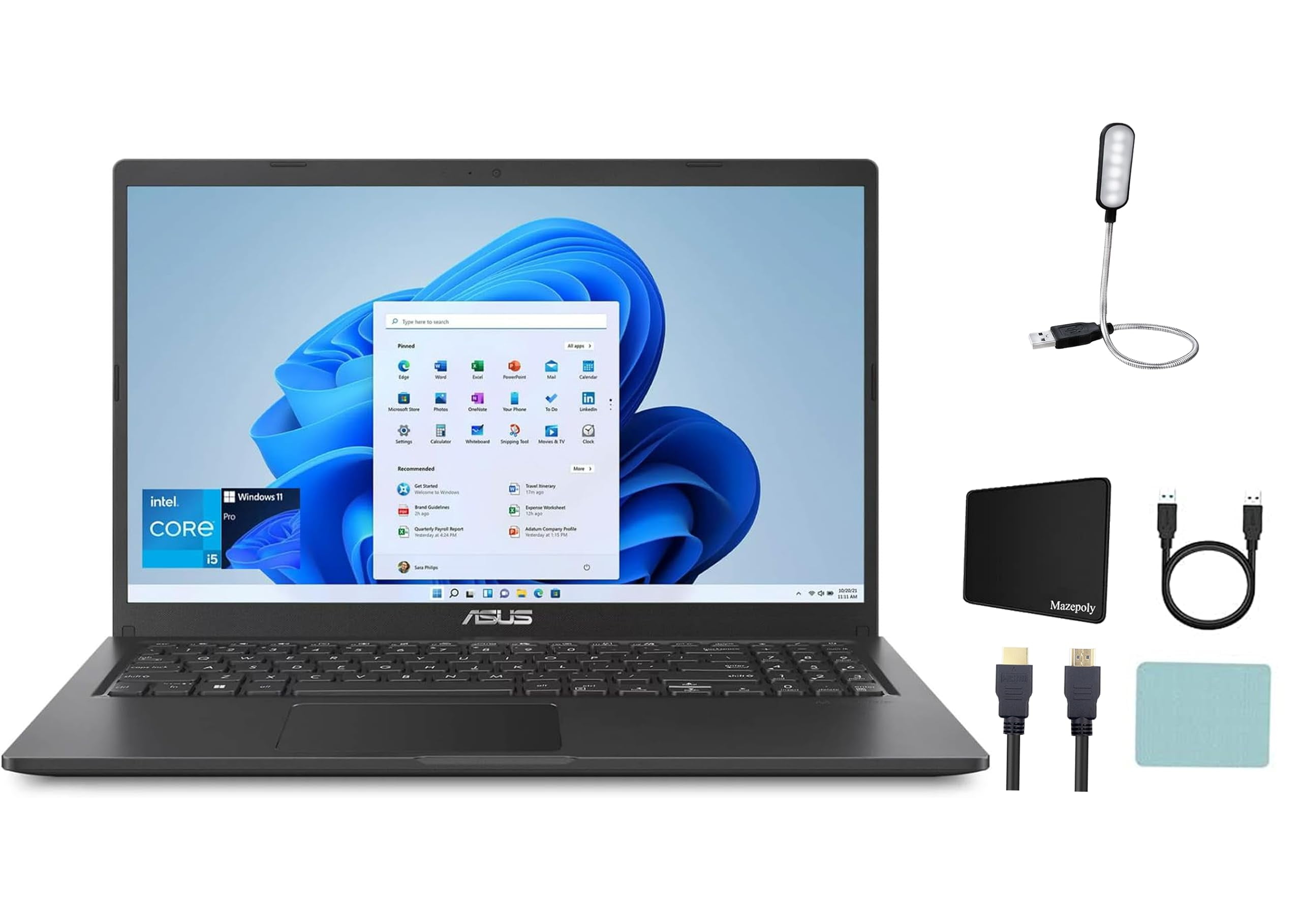 ASUS Light and Thin Vivobook, 15.6" FHD PC Laptop, Intel Core i5-1135G7, Up to 4.20 GHz, 12GB ...