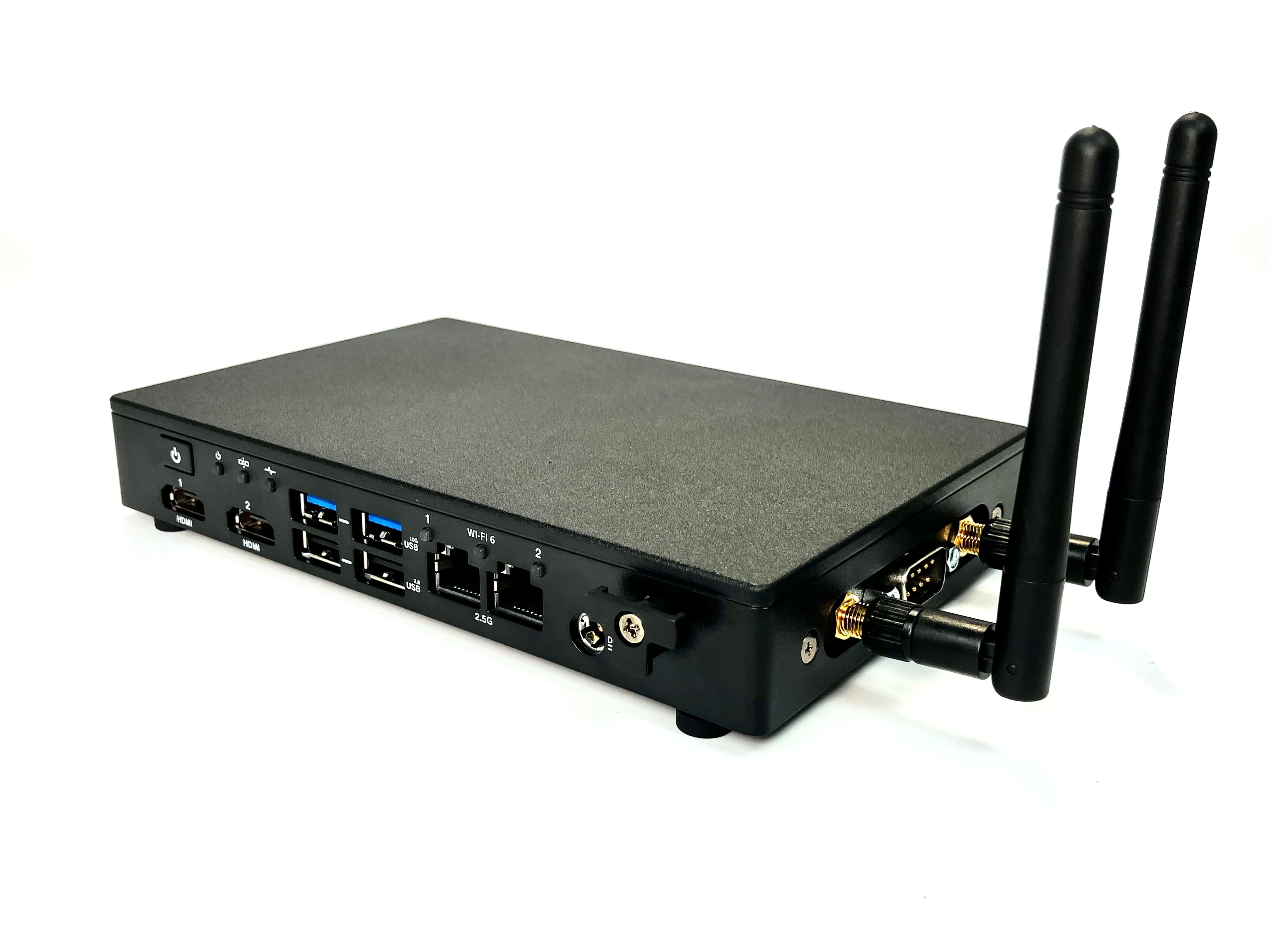 ASUS NUC 13 Rugged Bracket with RS232 Connector and 2 WIFI Antennas ...