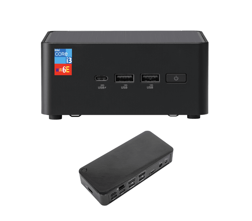 ASUS NUC 14 Pro Mini Desktop (Intel Core 3 100U, Intel Graphics Shared ...