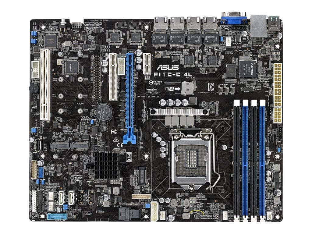 ASUS P11C-C/4L - Motherboard - ATX - LGA1151 Socket - C242 Chipset ...
