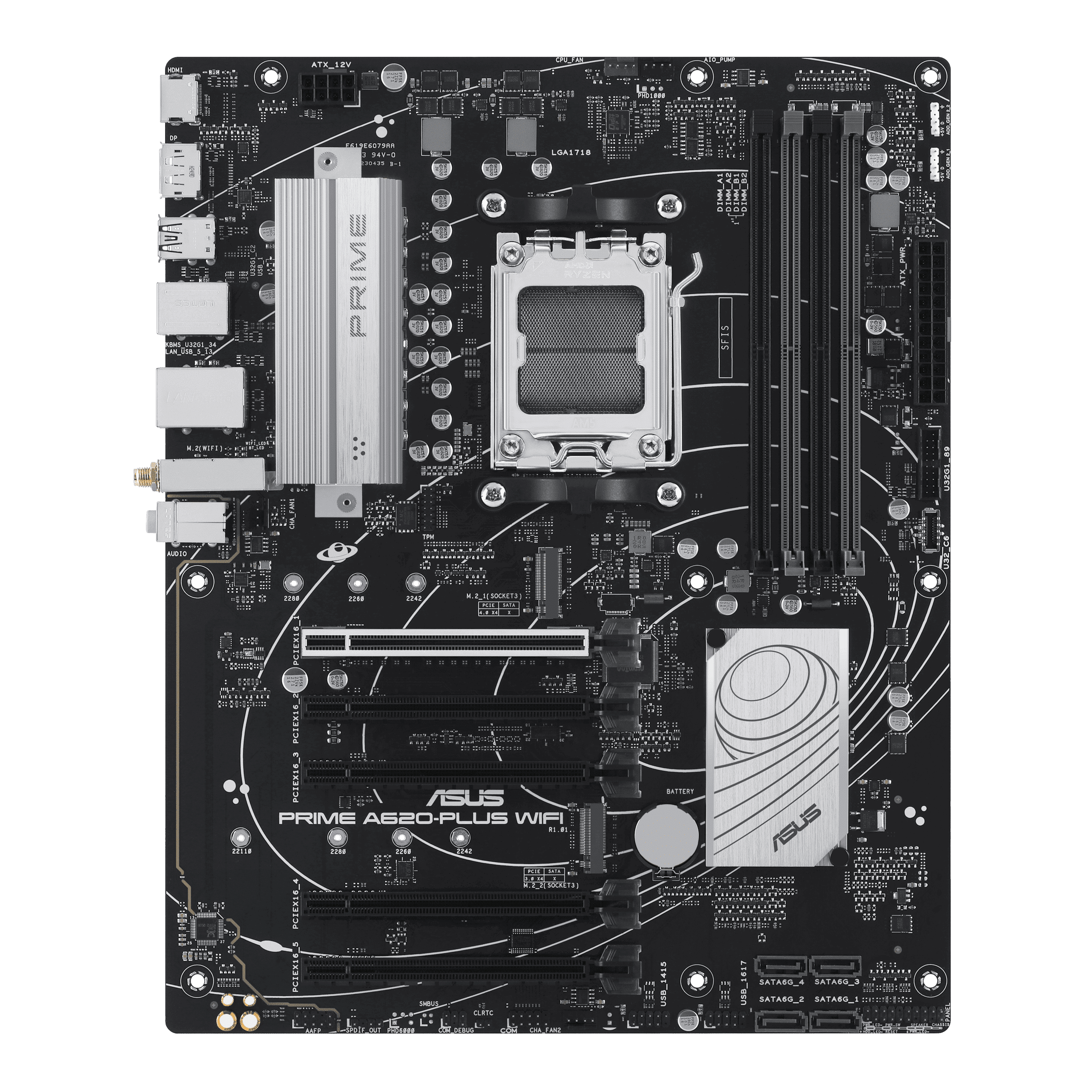 ASUS PRIME A620-PLUS WIFI Socket AM5 (LGA 1718) Ryzen 7000 gaming ...