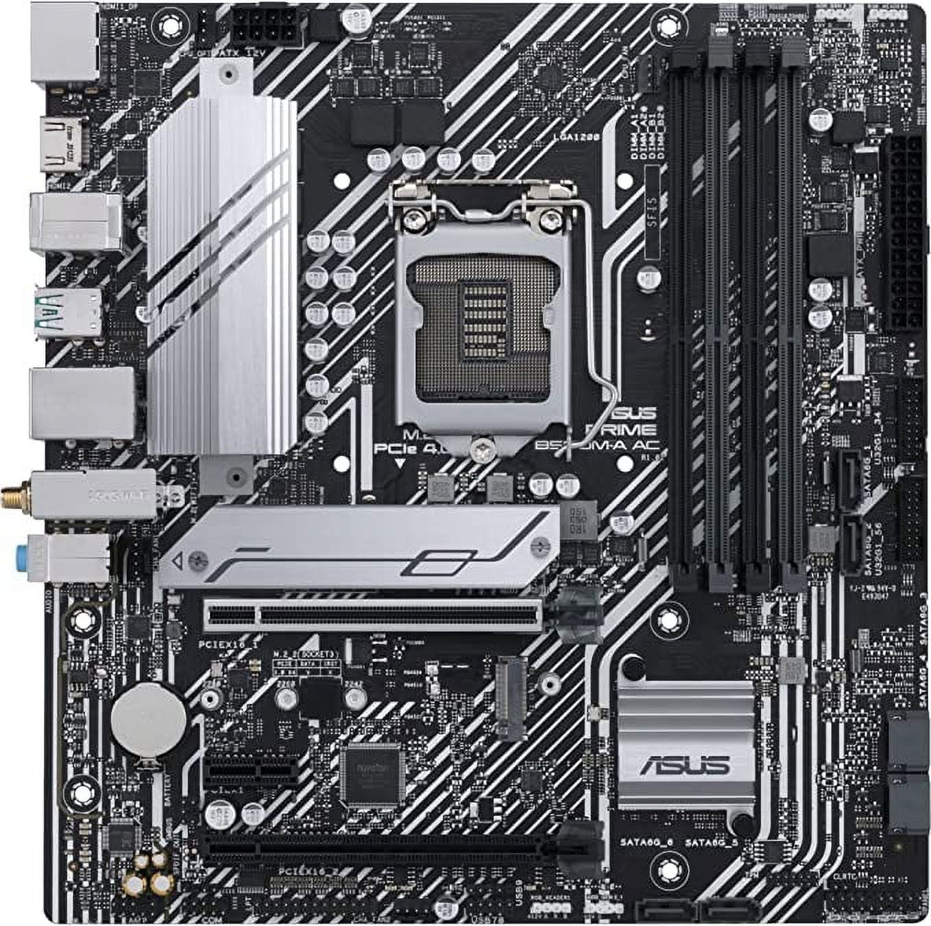 ASUS PRIME B560M-A AC LGA 1200 Intel B560 SATA 6Gb/s Micro ATX Intel ...