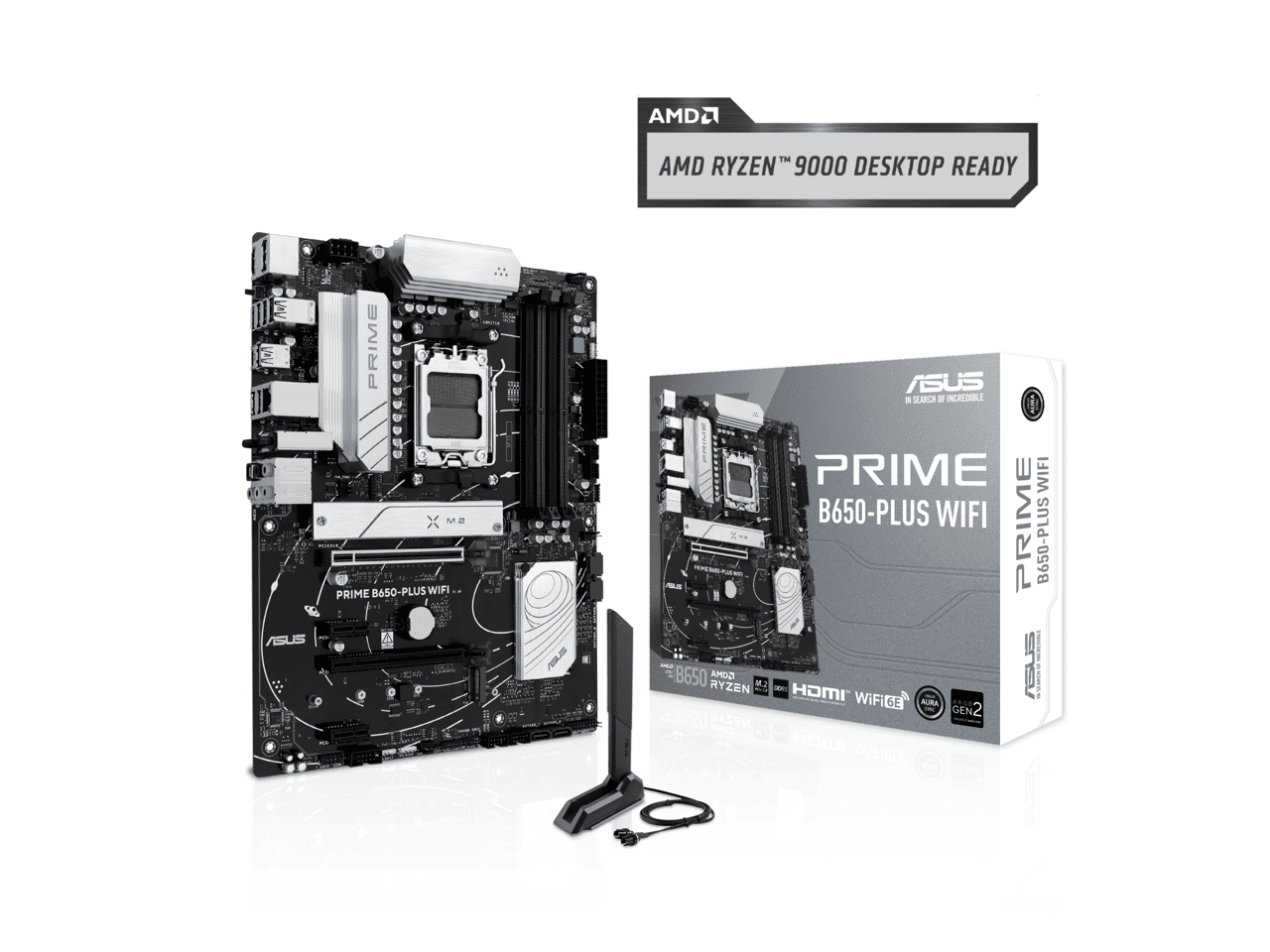 ASUS PRIME B650-PLUS WIFI AMD B650 AM5 Ryzen Motherboard Combo, DDR5, PCIe 5.0, WiFi 6E ...