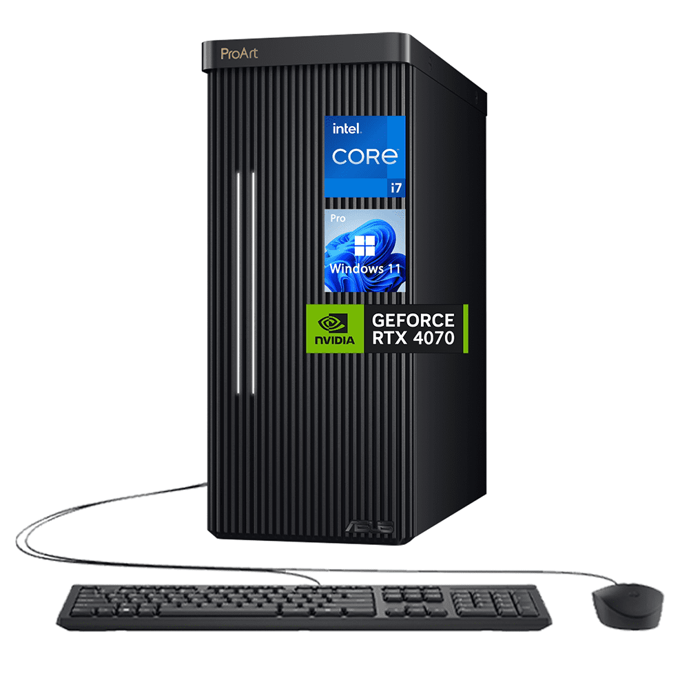 ASUS ProArt Station PD500TE i7 RTX 4070 Win 11 Pro Tower Desktop, 64GB ...