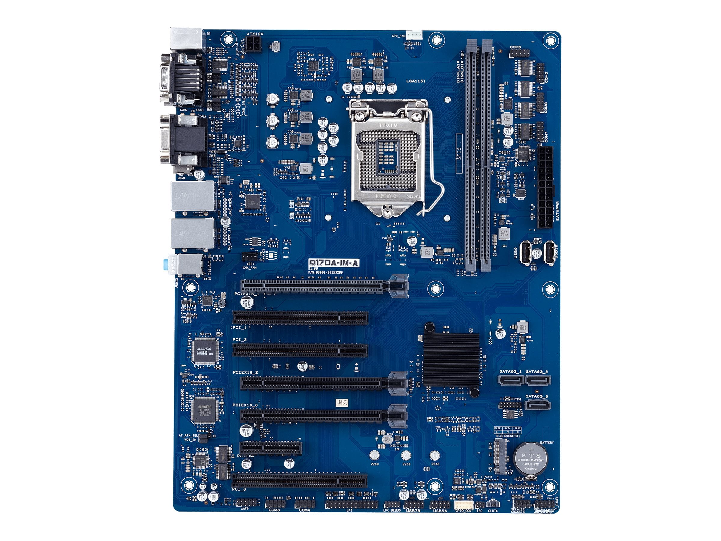 ASUS Q170A-IM-A - Motherboard - ATX - LGA1151 Socket - Q170 Chipset - USB 3.2 Gen 1 - 2 x ...