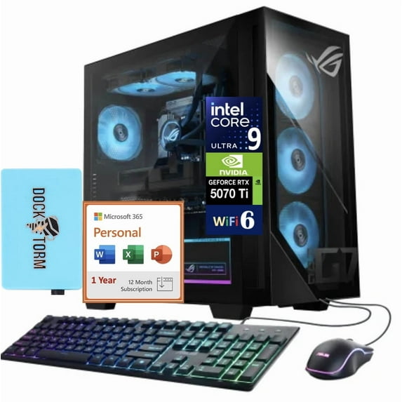 ASUS ROG G700 58L AI Gaming Desktop PC (Intel Ultra 9- 285K, NVIDIA ...