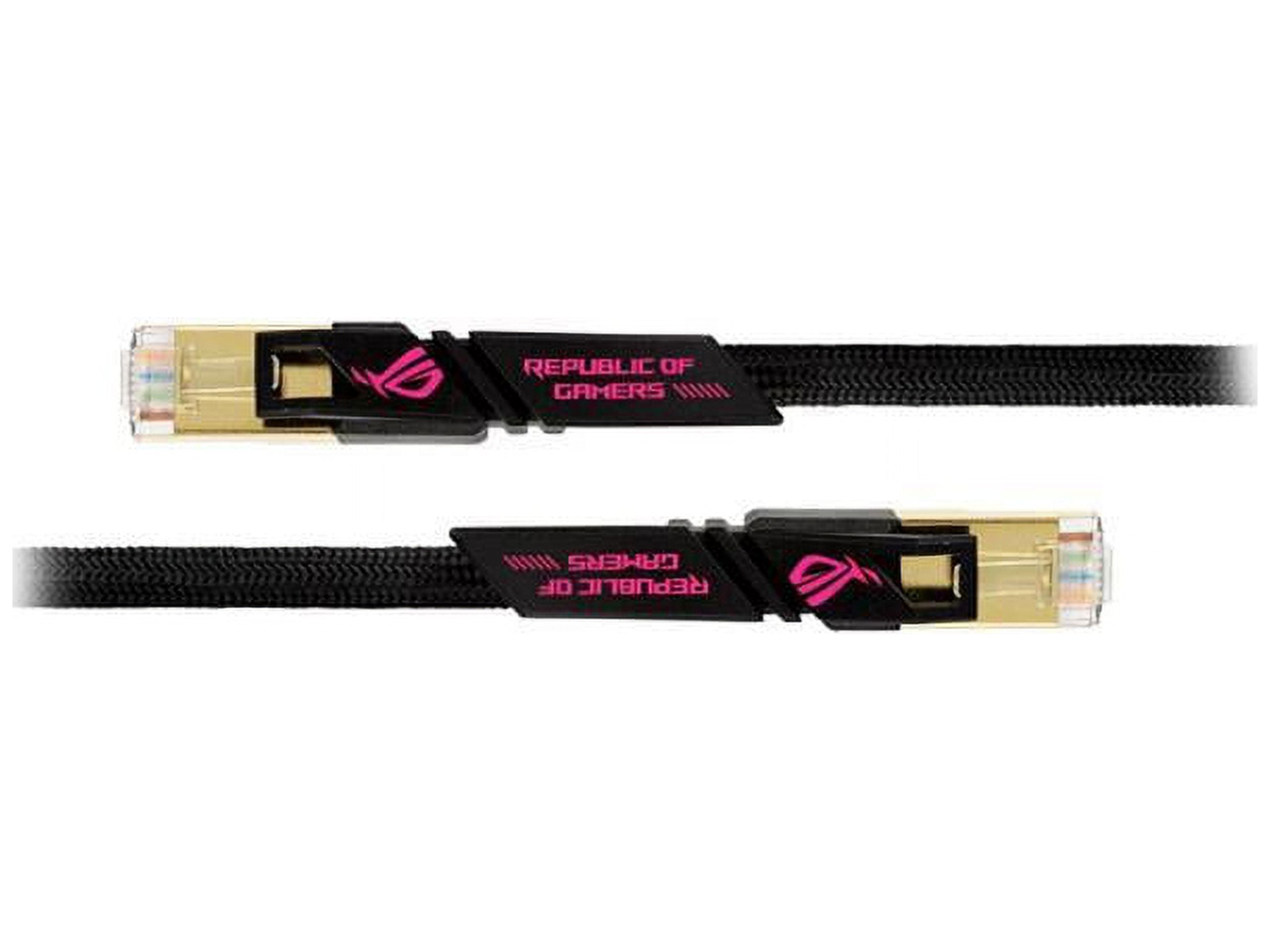 ASUS ROG Cat7 Ethernet Cable - 5 ft Shielded Gaming LAN network cable ...