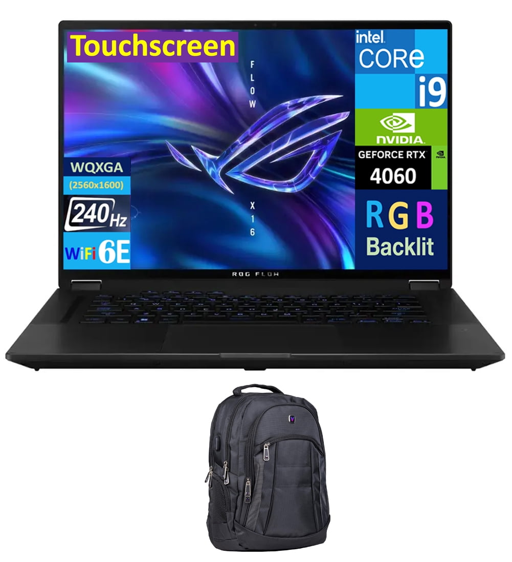 ASUS ROG Flow X16 2-in-1 Laptop 16.0in Touchscreen WQXGA Display (Intel i9-13900H, 64GB DDR5 ...