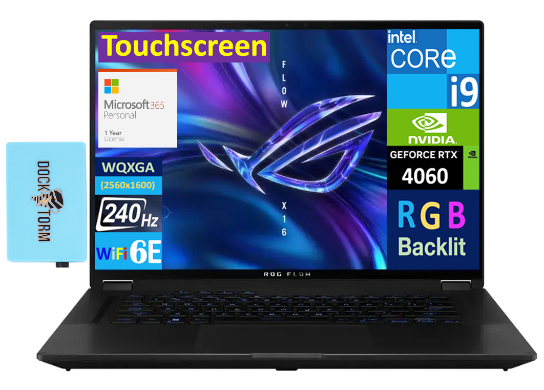 ASUS ROG Flow X16 2-in-1 Laptop 16.0in Touchscreen WQXGA Display (Intel ...