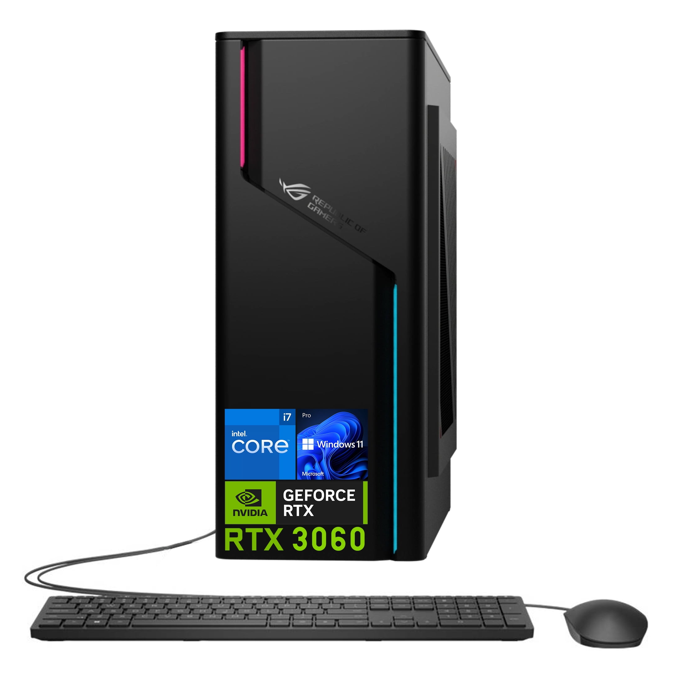 ASUS ROG G22CH Intel i7-13700F, NVIDIA GeForce RTX 3060 Windows 11 Gaming Tower, 64GB RAM, 4TB ...
