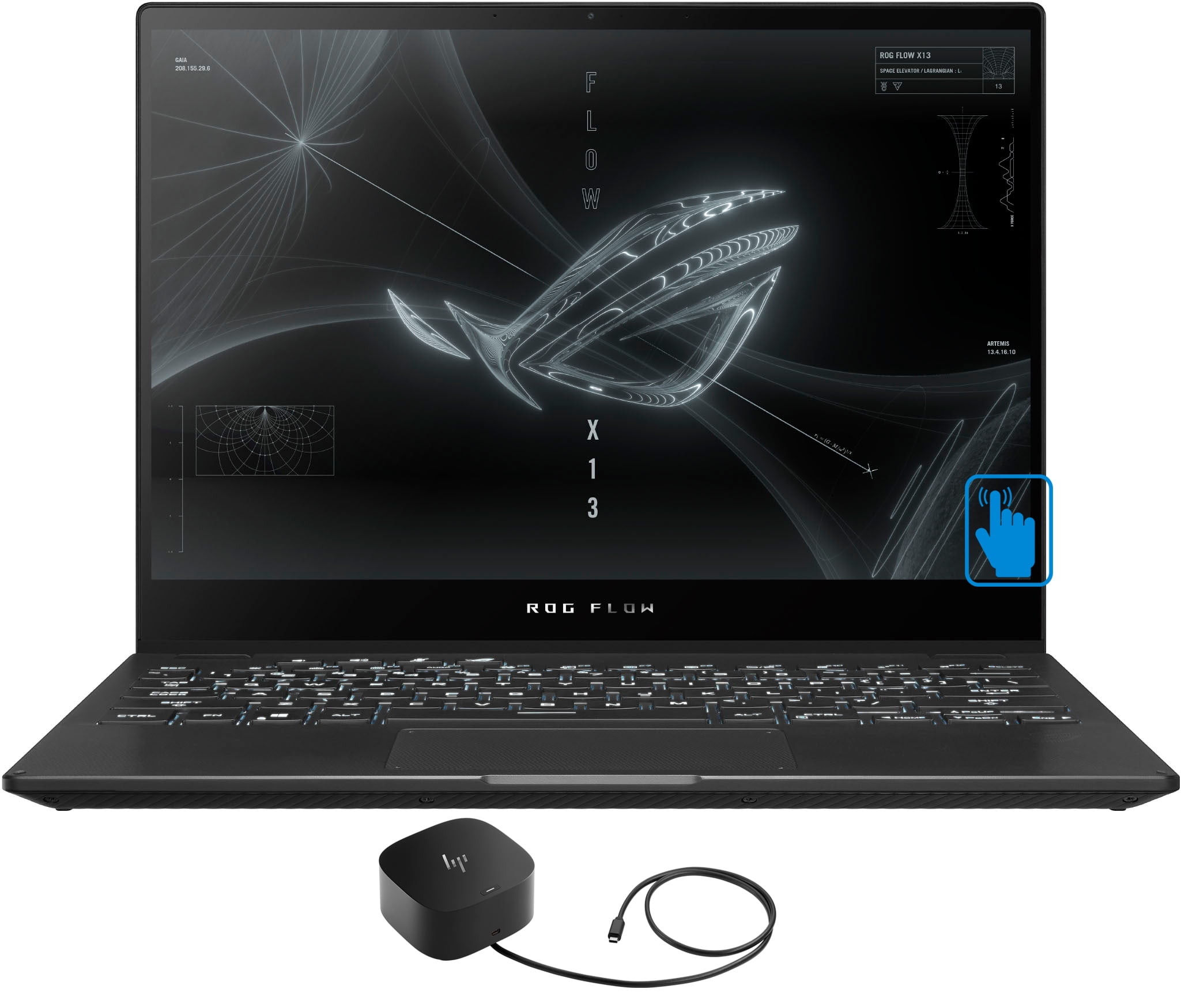 ASUS ROG Gaming/Entertainment Laptop (AMD Ryzen 9 6900HS 8-Core, 13.4in ...