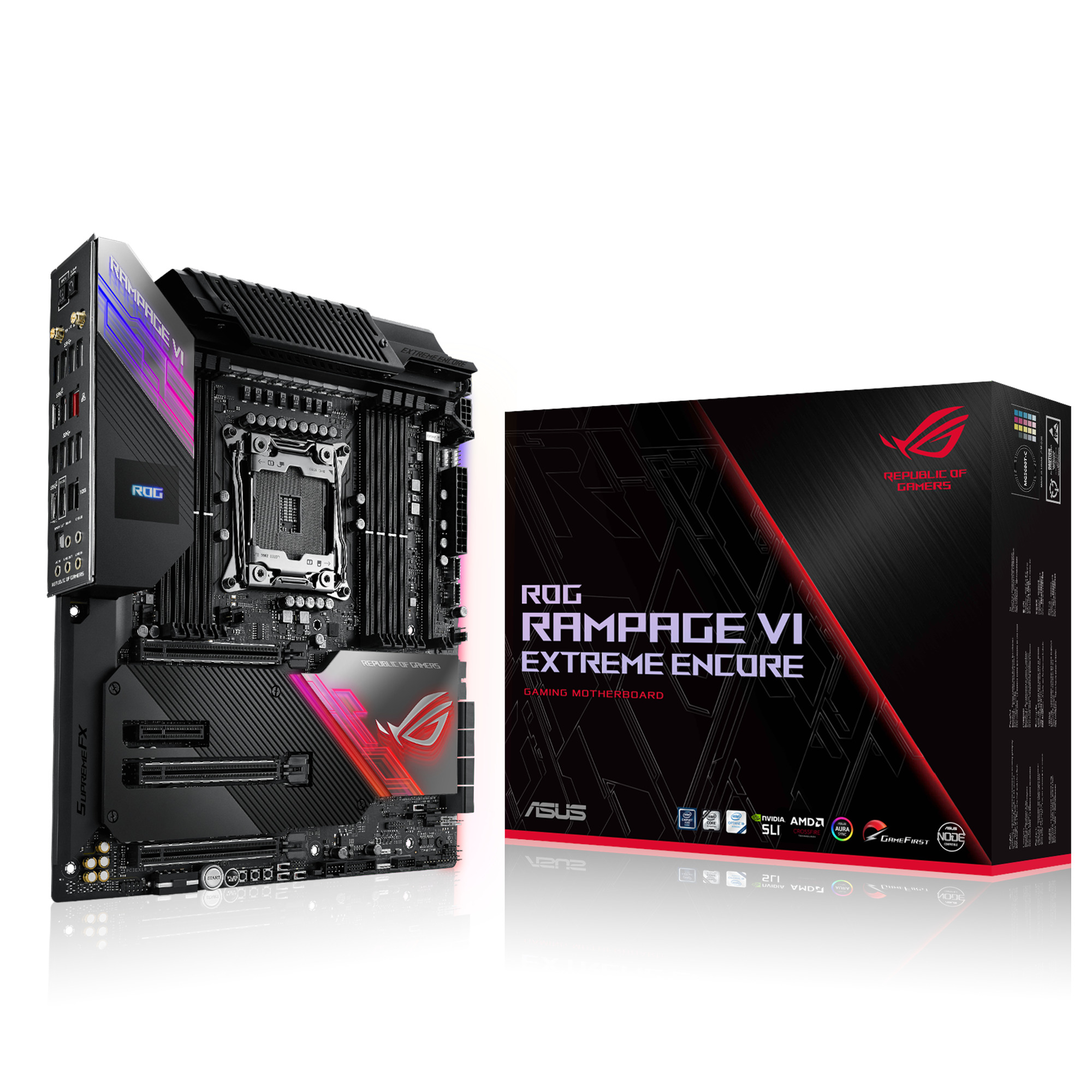 ASUS ROG RAMPAGE VI EXTREME - Motherboard - extended ATX - LGA2066 ...